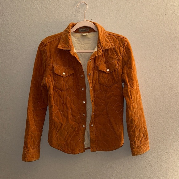 Vintage | Jackets & Coats | Vintage Orange Quilted Jacket | Poshmark